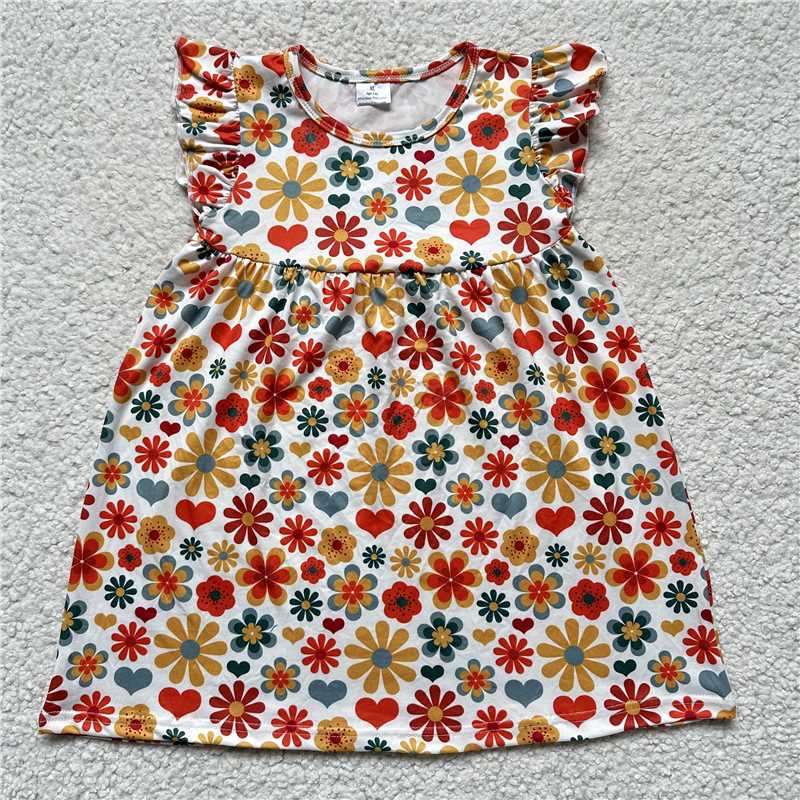 RTS SALES NO MOQ G6-17-6;'. Colorful floral heart-shaped flying sleeve ...