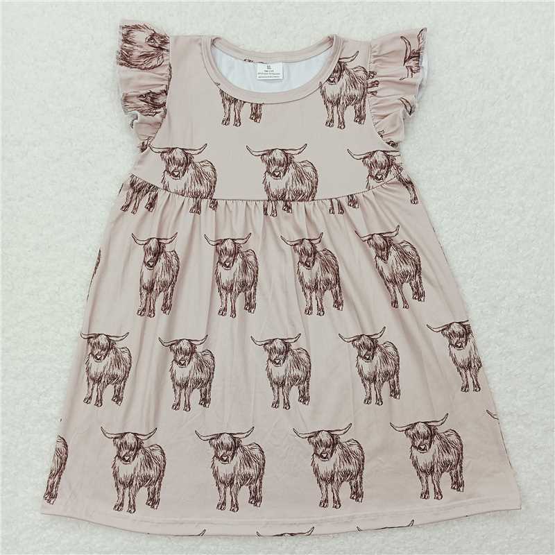 "G6-7-4\/. Yak khaki flying sleeves dress" – sunshine kids clothes