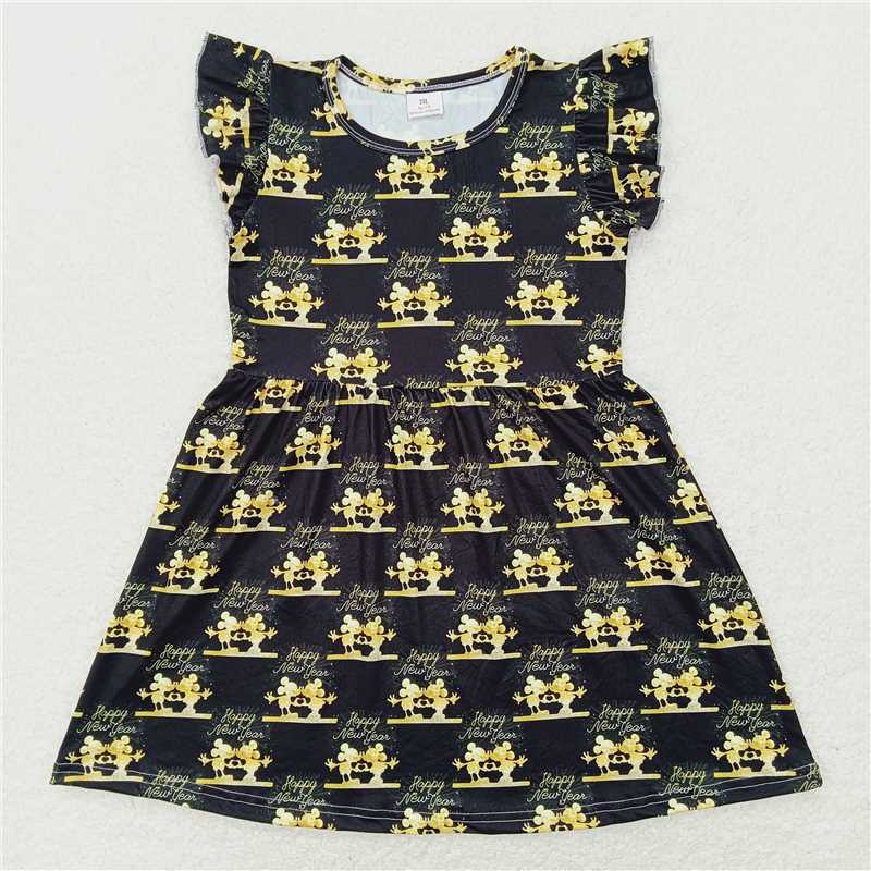 "G6-7-4'\. Mickey couple black flying sleeves dress" – sunshine kids ...