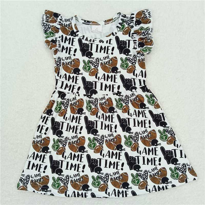 "G6-2-3/*\; White flying sleeves skirt with rugby hand gesture letters ...