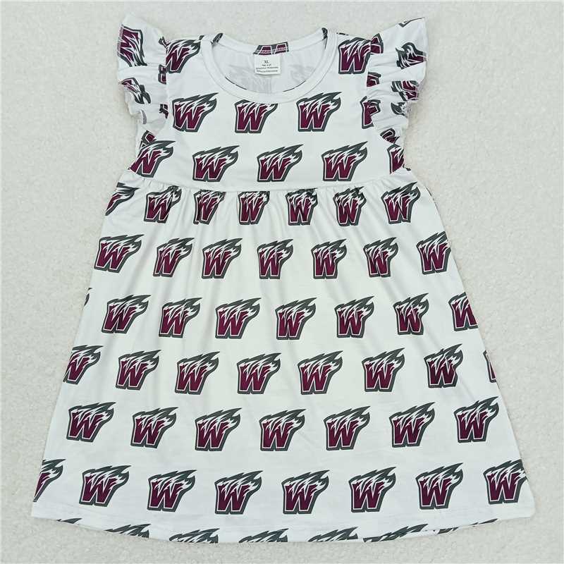 "G6-2-3'];/ Purple lettering white flying sleeves dress" – sunshine ...