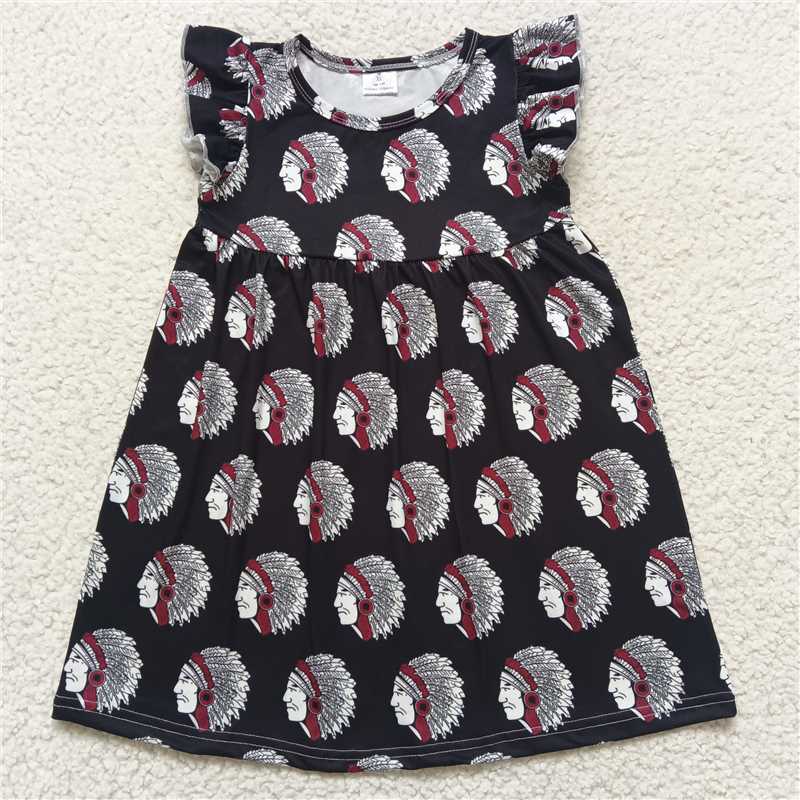 RTS SALES NO MOQ G6-2-2, . Human head feather black flying sleeves dre ...