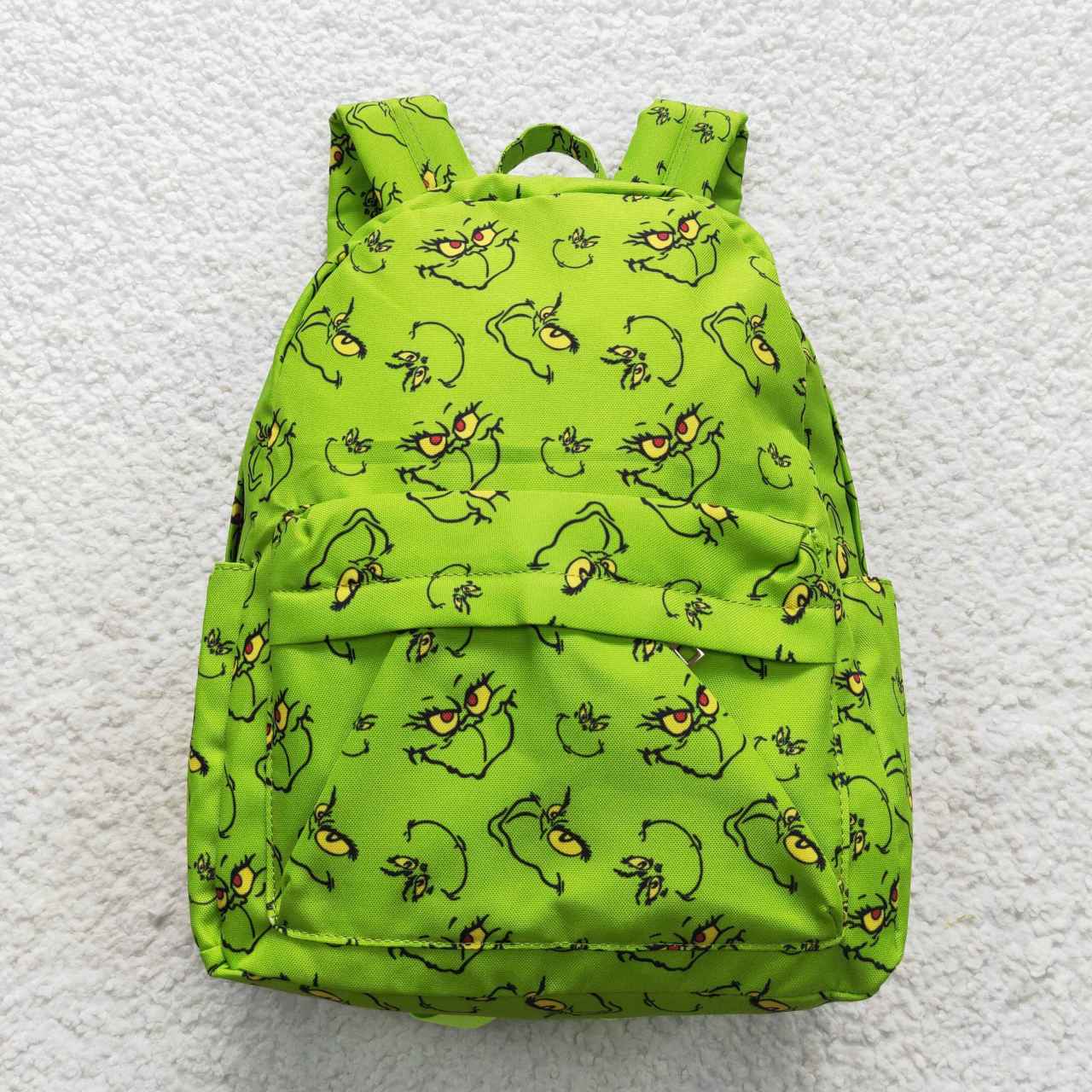 BA0119 grinch green backpack – sunshine kids clothes