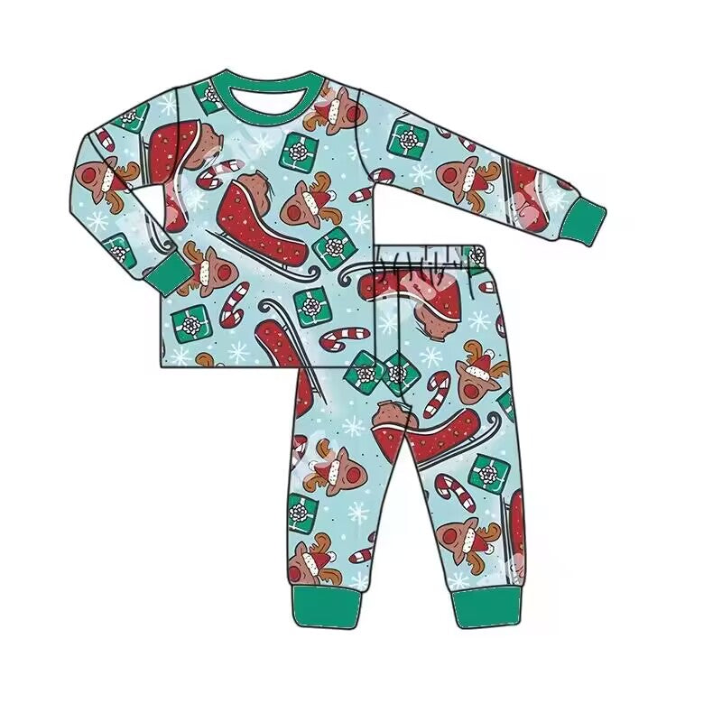 Custom moq 3 eta 6-8weeks Sled Elk Green Long Sleeve Outfit – sunshine ...