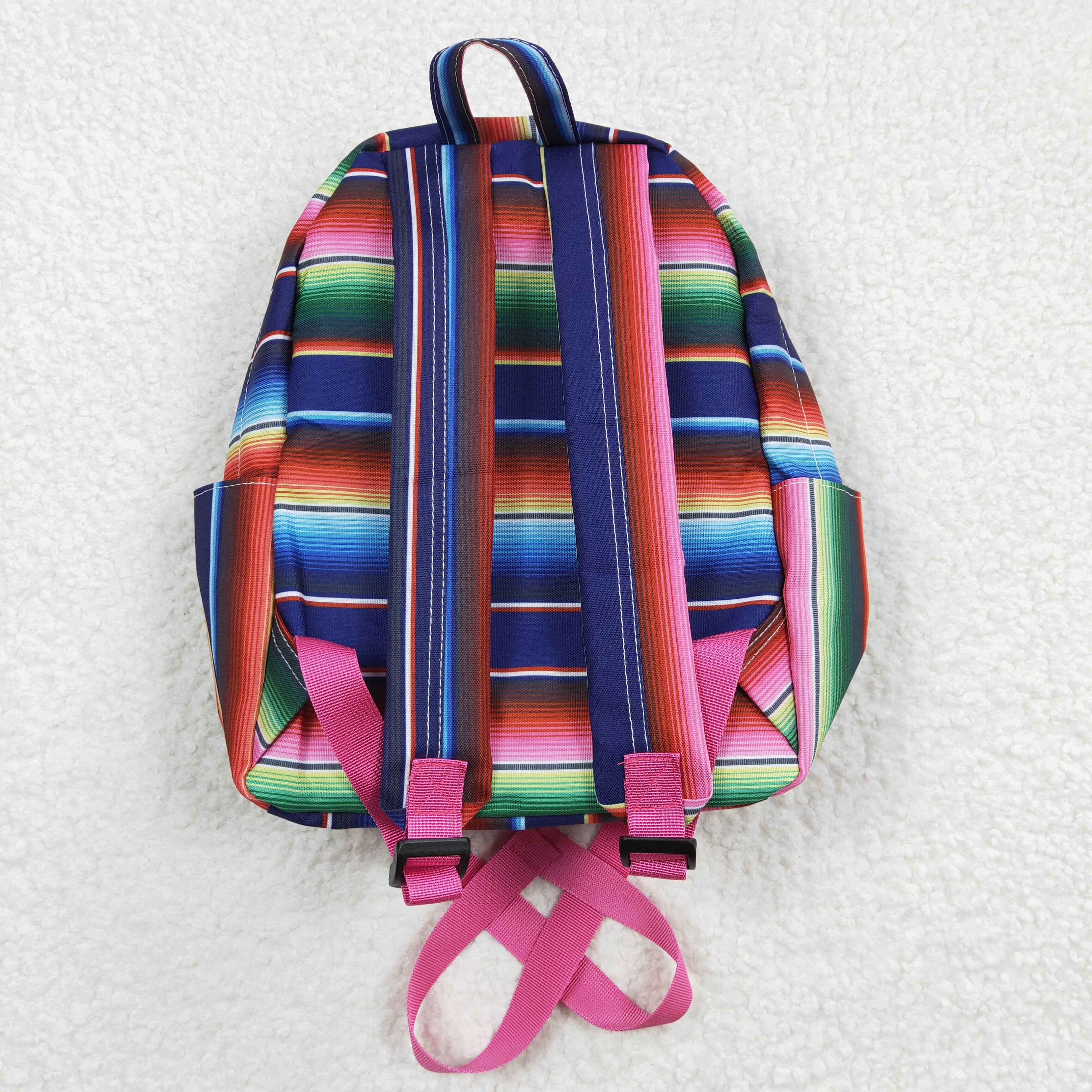 BA0039 Red and Blue Stripe Backpack – sunshine kids clothes