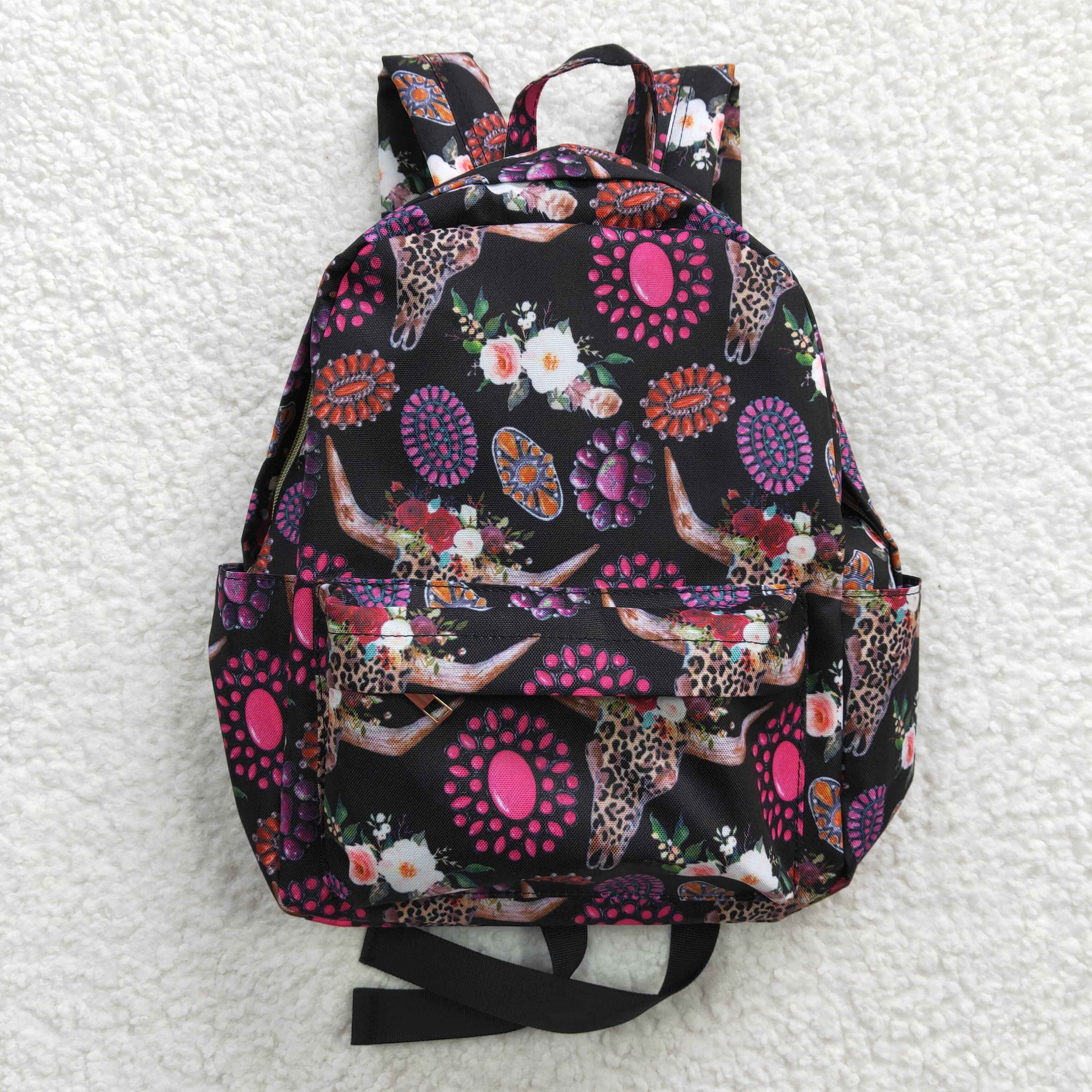 BA0042 Tau Rose Ruby Black Backpack – sunshine kids clothes